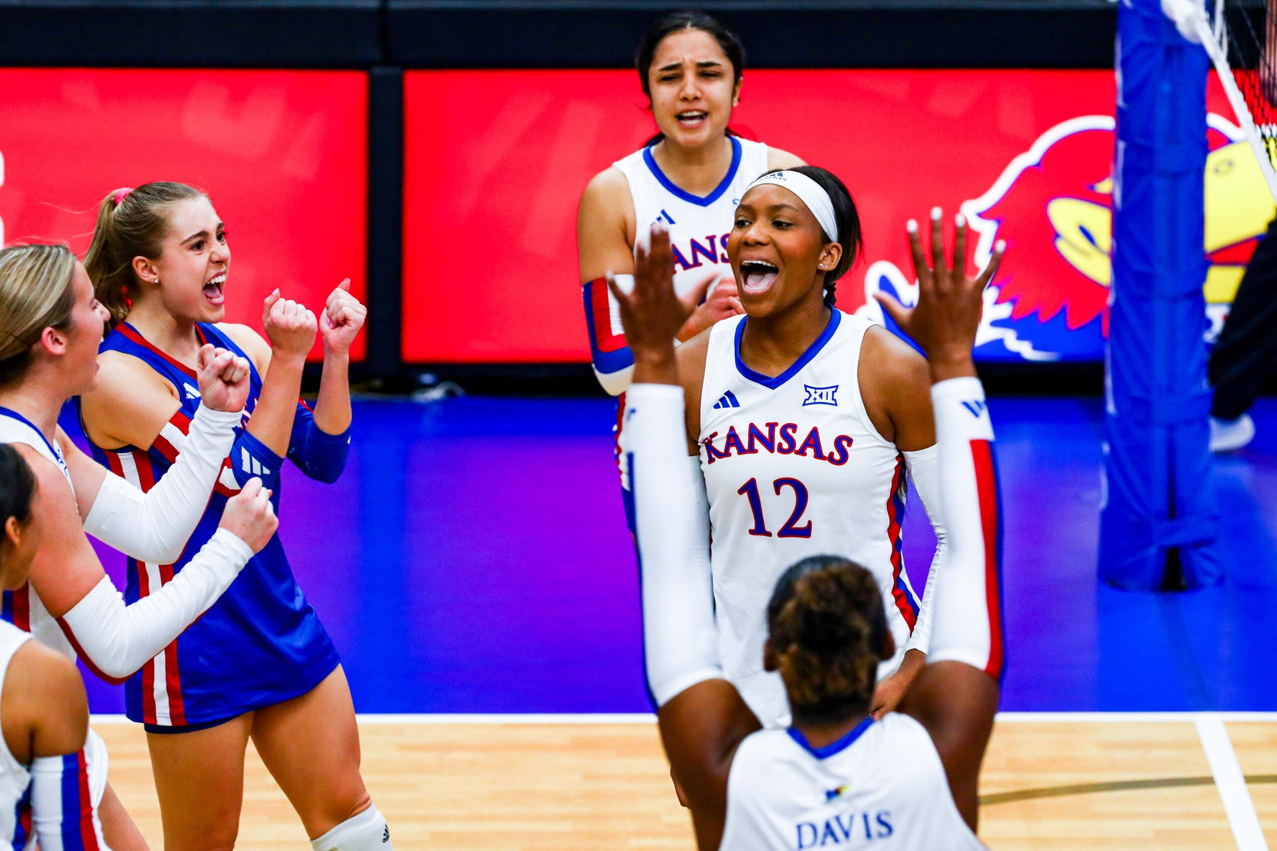 KU volleyball shows dominance in rivalry win over Kansas State | News ...
